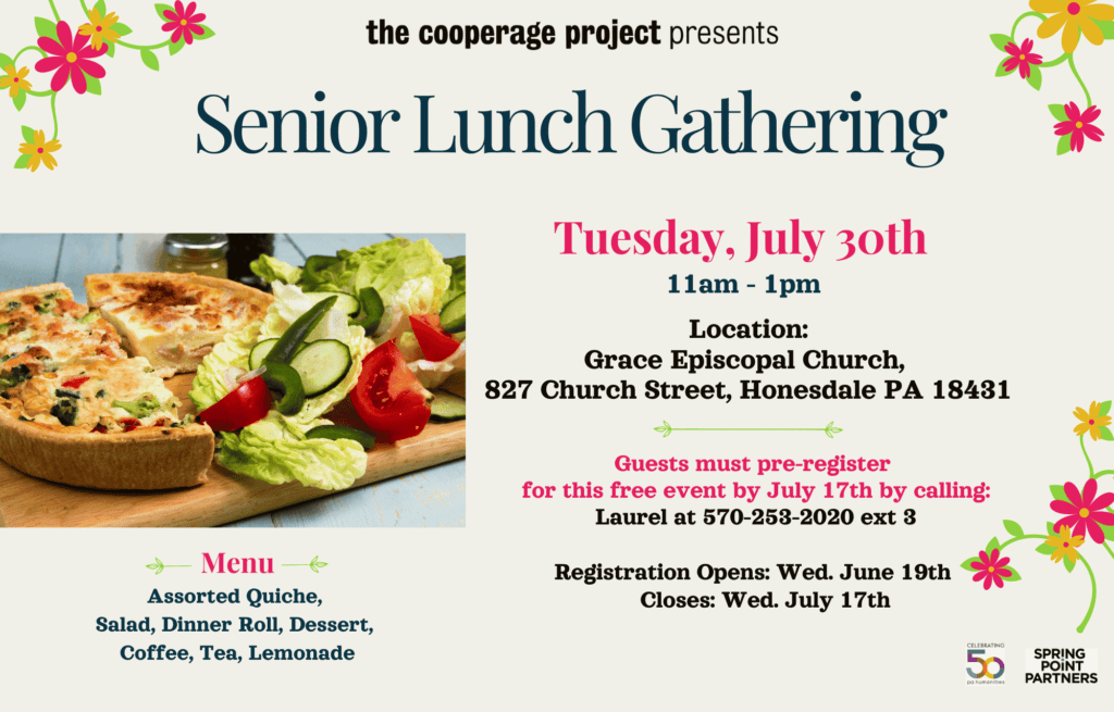 Senior Lunch Gathering - The Cooperage Project
